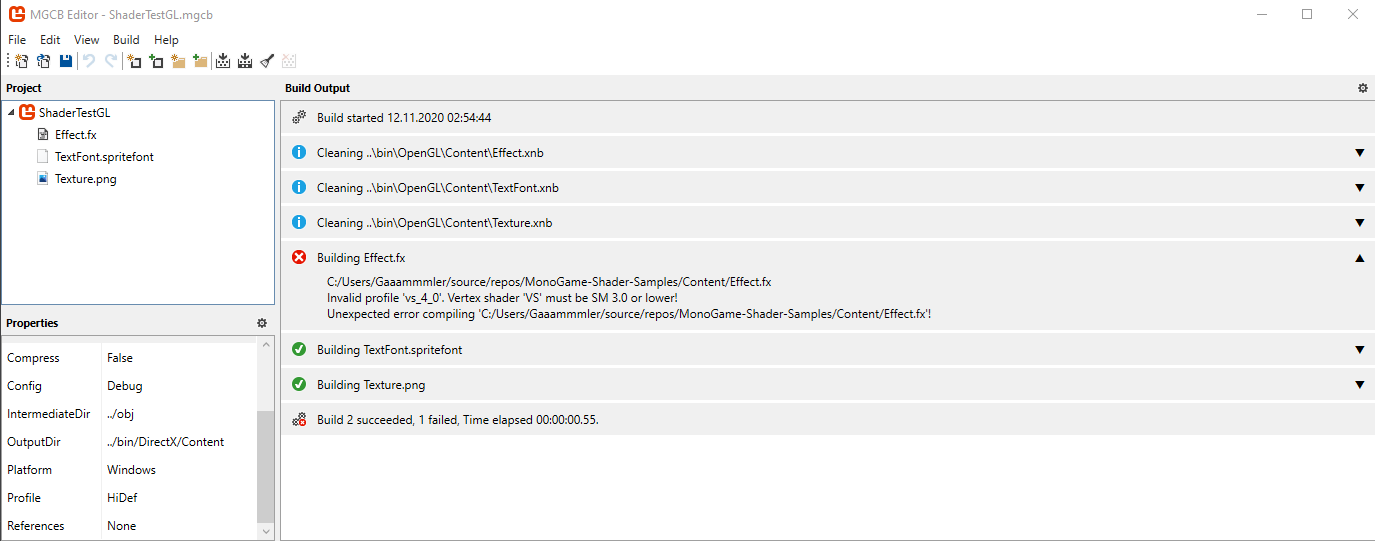 Error Invalid Profile Vs40 Vertex Shader Vs Must Be Sm 30 Or
