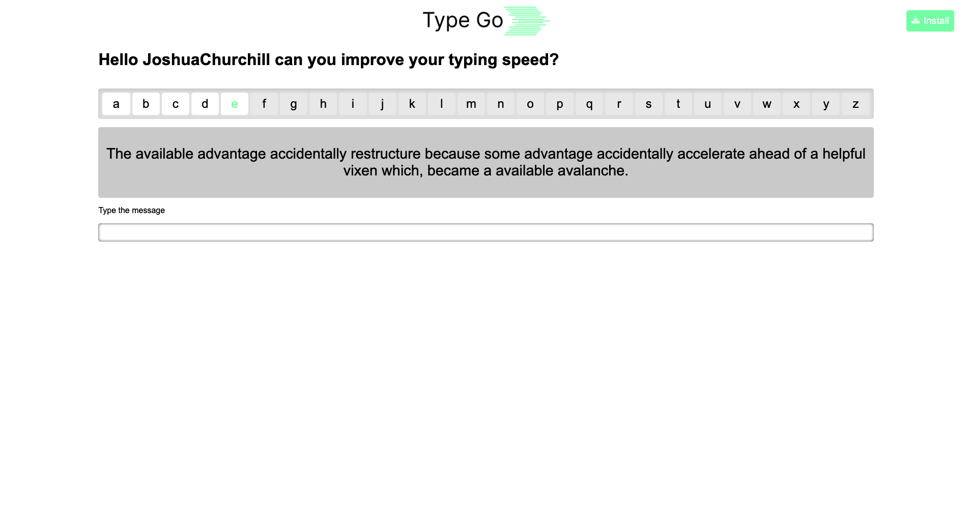 GitHub - JMChurchill/Type-Speed-Test: A typing speed test Progressive ...