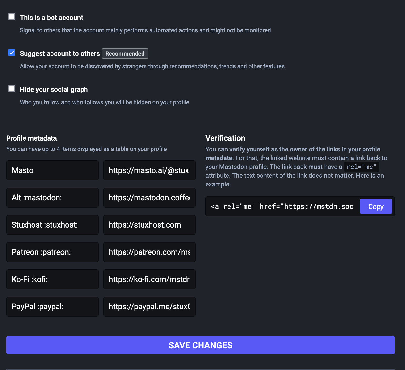 Cannot Edit Profileerror Field Without Erros · Issue 21267 · Mastodonmastodon · Github 