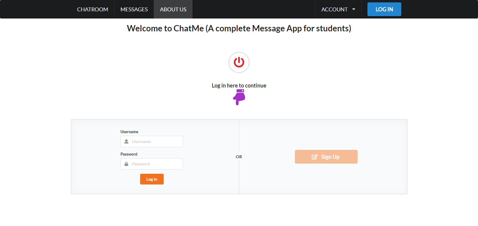 GitHub - codershona/ChatMe-message-app: ChatMe message app