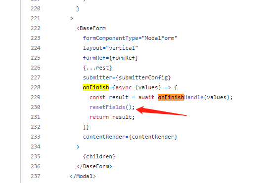 🐛[BUG] ModalForm使用destroyOnClose在onFinish返回false也会清空表单！ · Issue #5881 ...