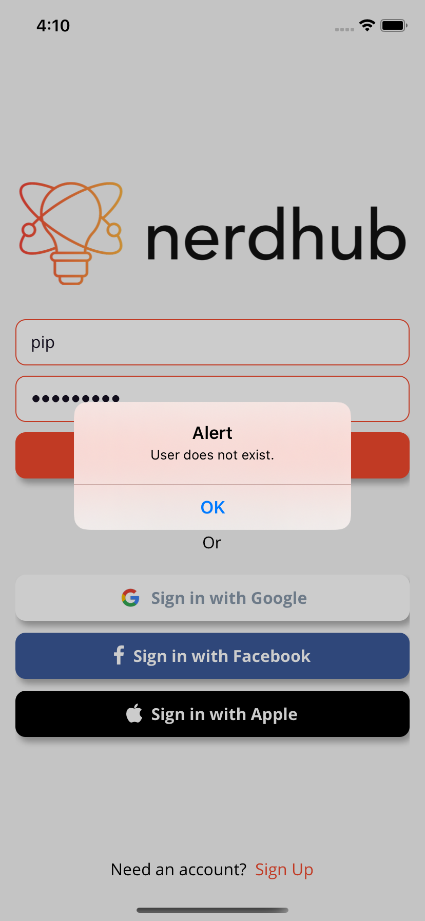 User Does Not Exist Error Even Though User Exists In User Pool · Issue