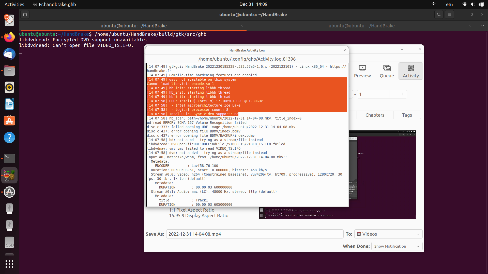 Cannot use QSV on v1.6 · Issue #4768 · HandBrake/HandBrake · GitHub