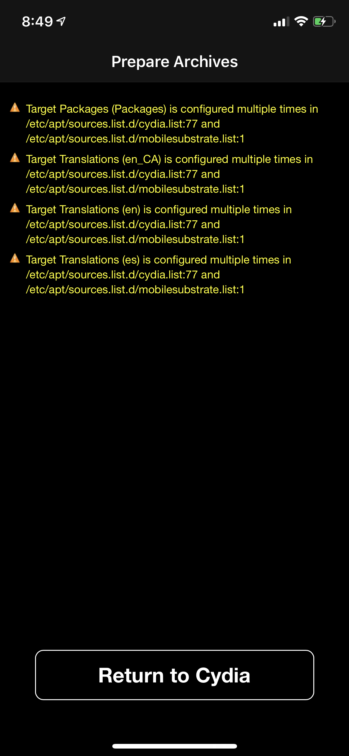 Cydia won’t let me install tweaks · Issue #159 · checkra1n/BugTracker · GitHub