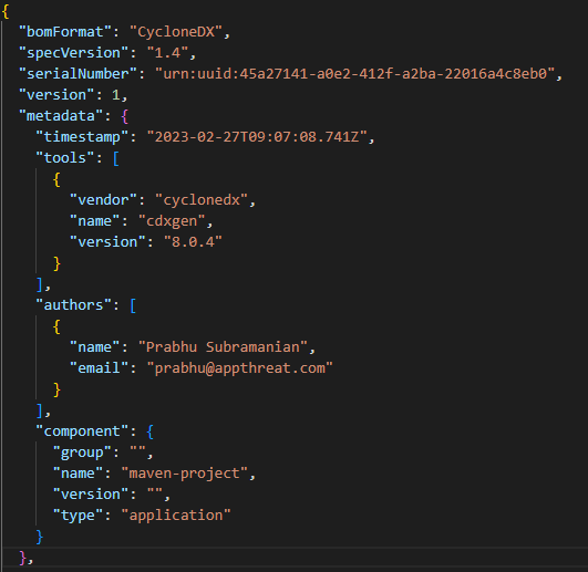 bom-ref missing for root of project in sbom by cdxgen · Issue #243 · CycloneDX/cdxgen · GitHub