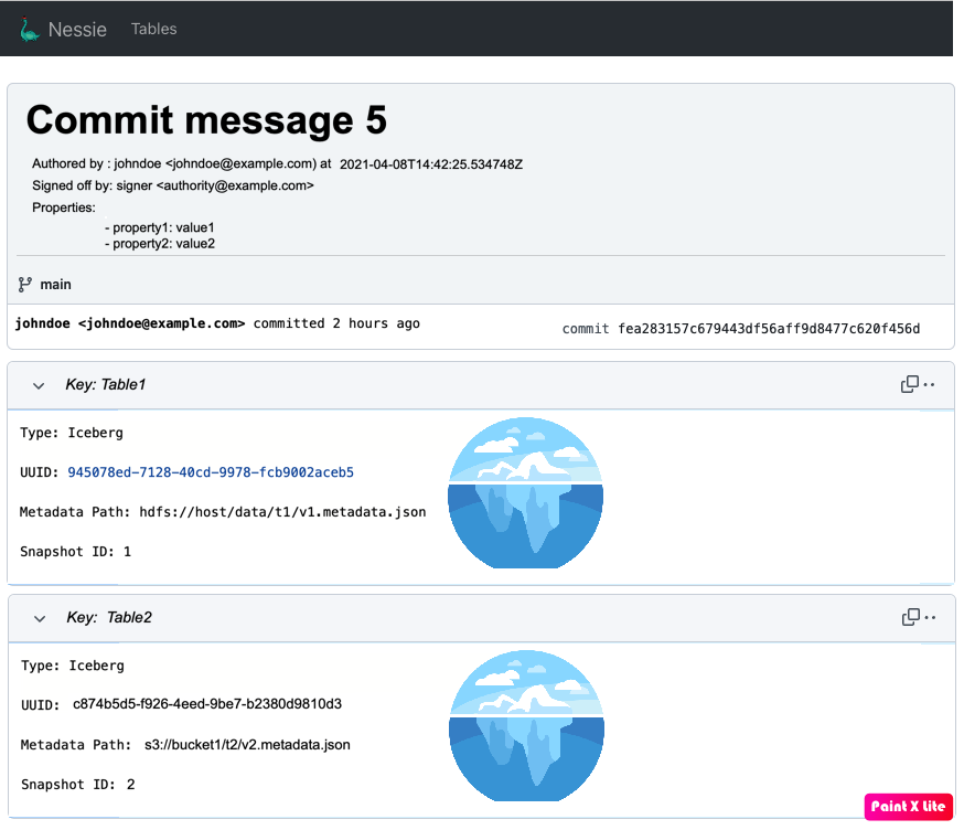 UI - show commit history · Issue #2023 · projectnessie/nessie · GitHub
