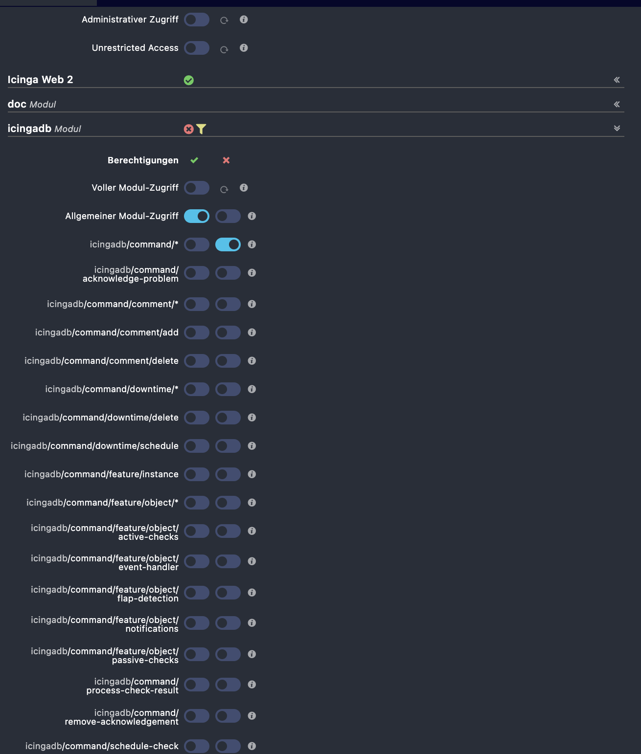 Permissions doesn't work as expected · Issue #304 · Icinga/icingadb-web · GitHub