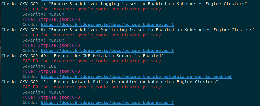 Why checkov doesn't display `Severity` in the output when running via docker container with the ...