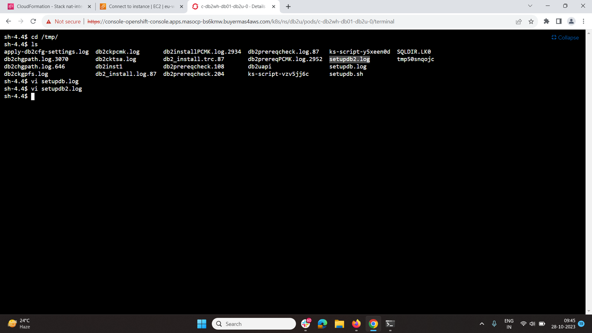 Seeing error in the db2nodes.cfg while setupdb.sh script is executed from ansible role · Issue ...