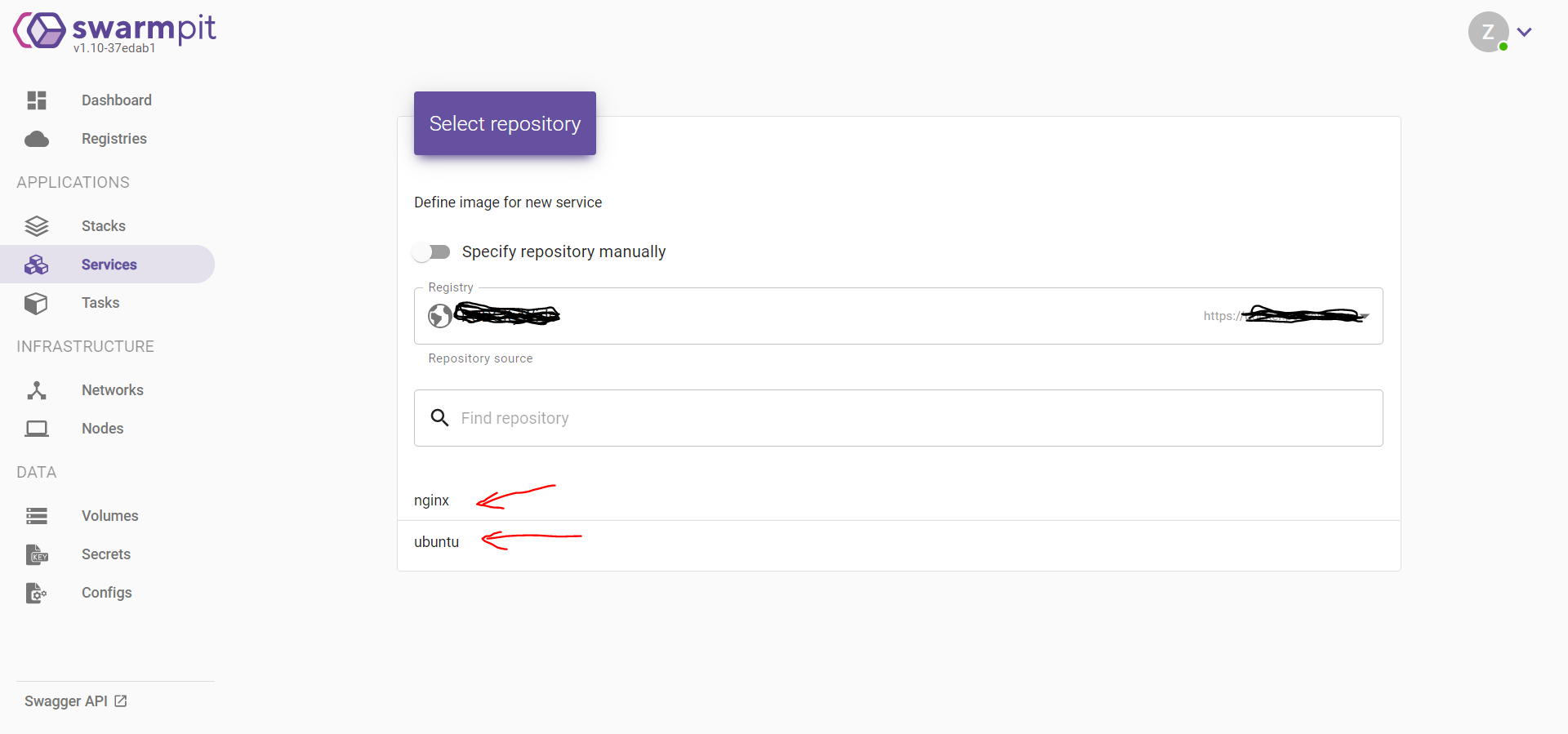 Unable to Deploy from Private v2 Registry · Issue #605 · swarmpit/swarmpit · GitHub