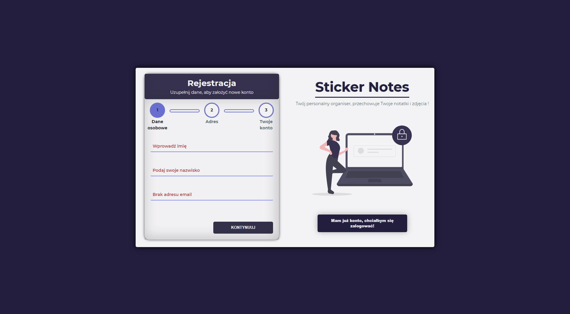 GitHub - JankowiakOskar/Sticker-notes: 📝 CRUD | App for menaging notes ...