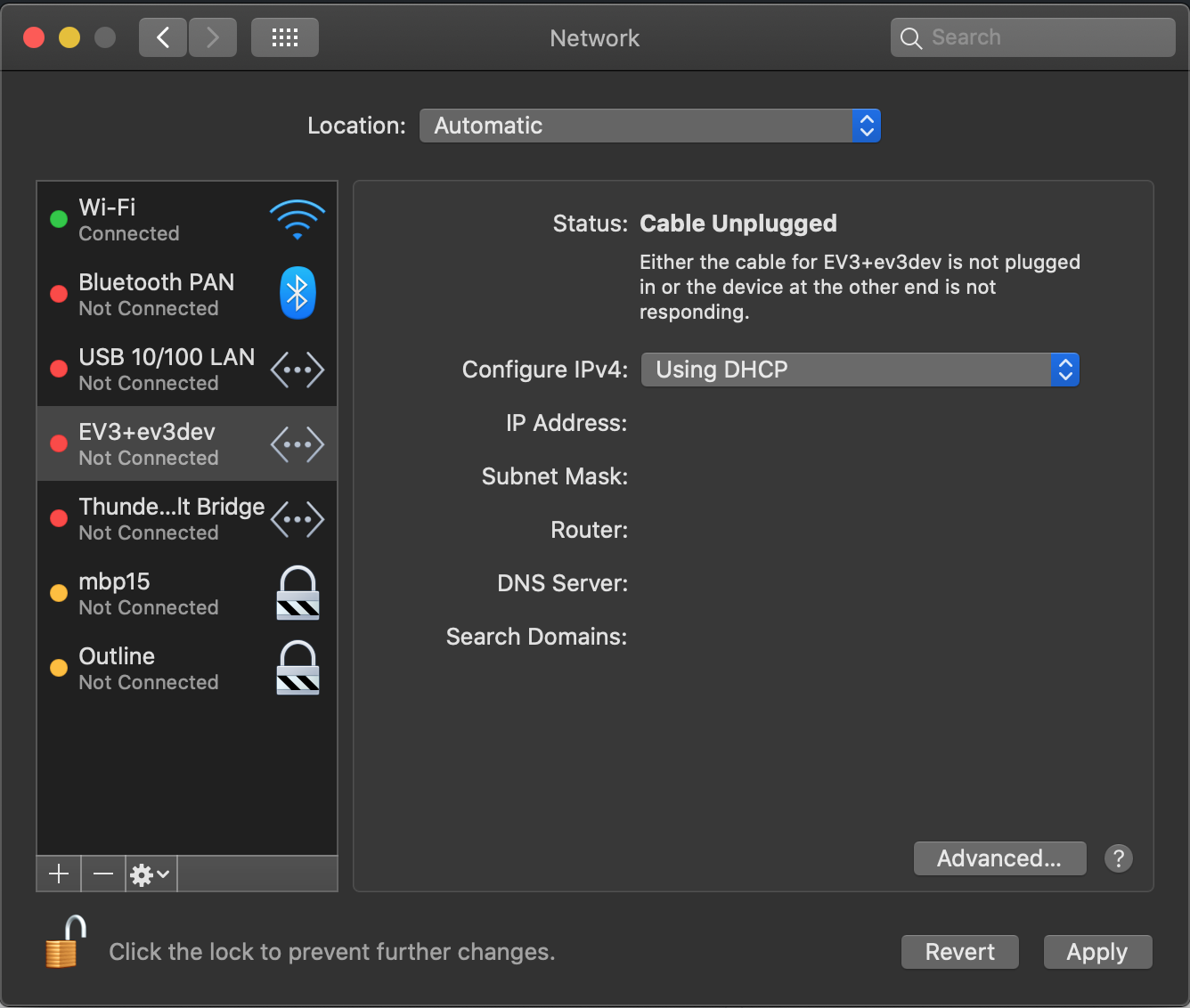 Unable to set up Network Sharing & SSH because it keeps saying the cable is disconnected · Issue ...