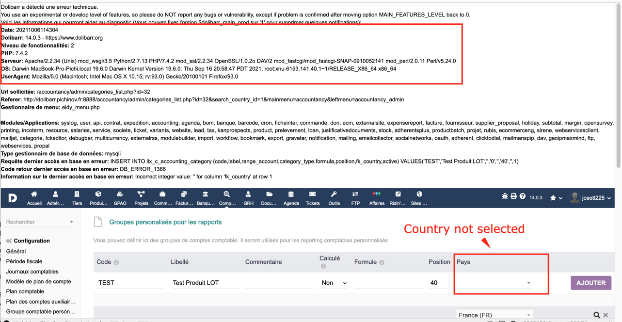 Bug Error Accounting Custom Groups (Groupe Comptable Personalisés) · Issue #18912 · Dolibarr ...