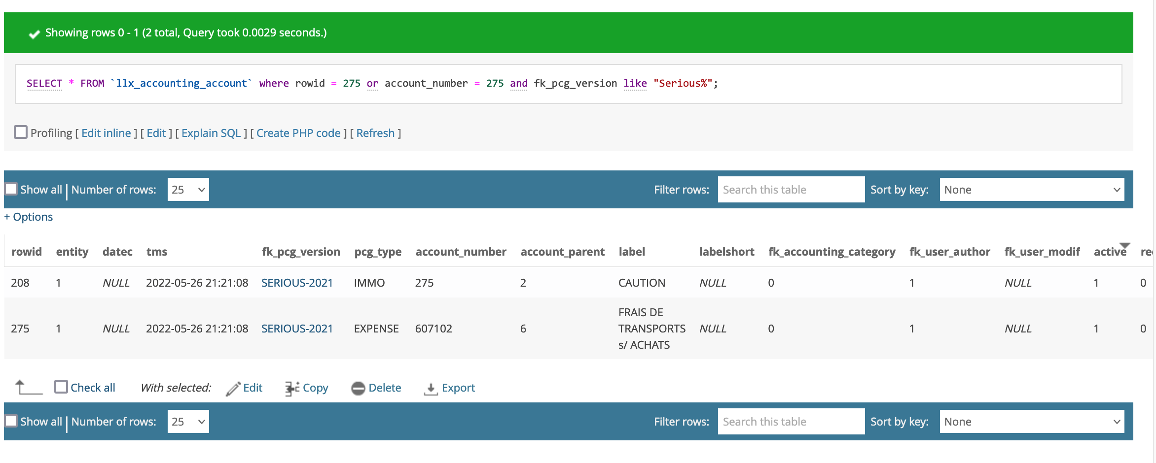 Bug : Accounting Product Configuration MassAction issue · Issue #23593 · Dolibarr/dolibarr · GitHub