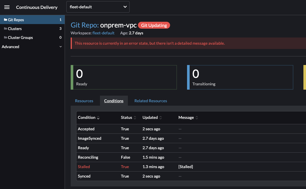 Downstream cluster sync error · Issue #585 · rancher/fleet · GitHub