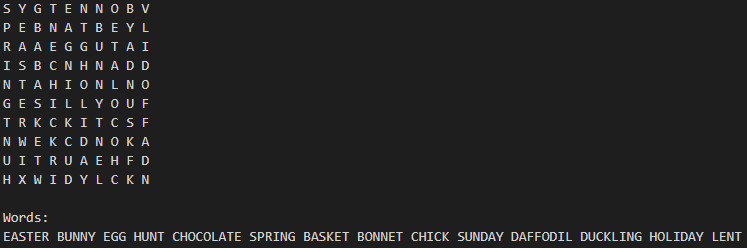 GitHub - BarnabasG/word-search-generator: An implementation of a word ...