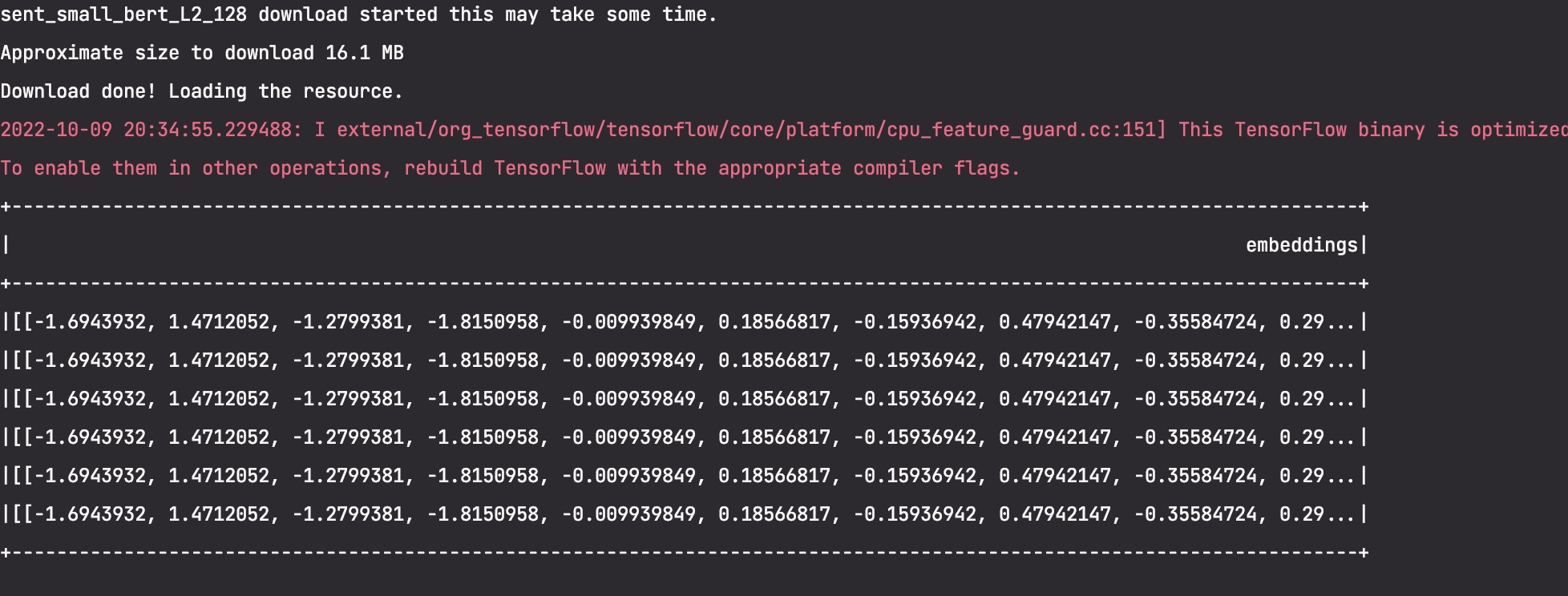 Embeddings For The Same Input Does Not Match · Issue 12898