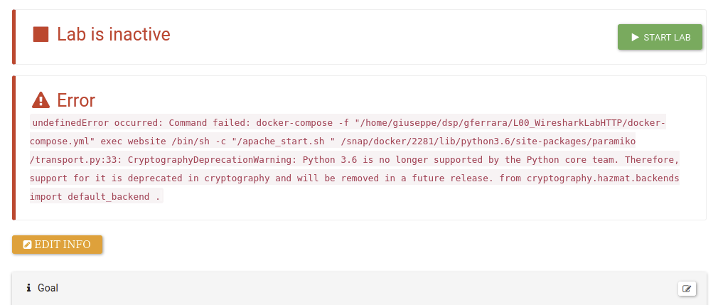 Impossible to run · Issue #106 · DockerSecurityPlayground/DSP · GitHub
