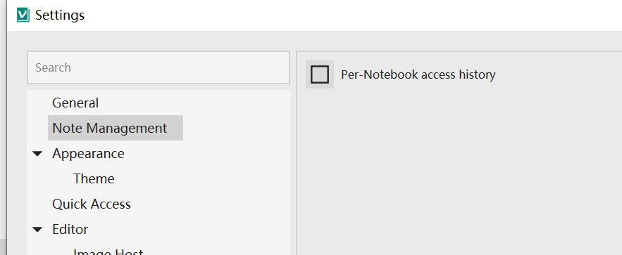 期望增加设置关闭历史记录或者把历史记录从 vx_notebook/vx_notebook.json 移除 · Issue #1855 · vnotex/vnote · GitHub