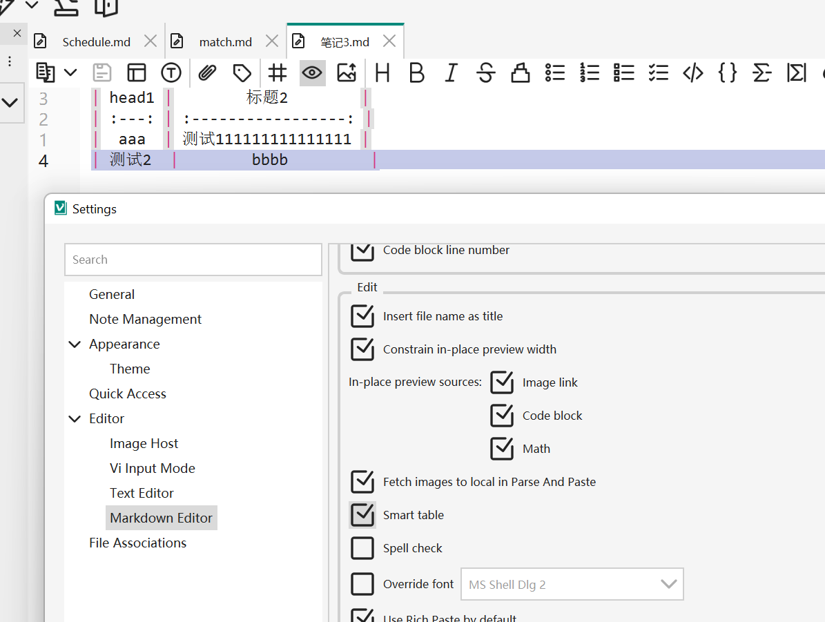 [建议]智能表格增加格式化源码相关处理 · Issue #2227 · vnotex/vnote · GitHub