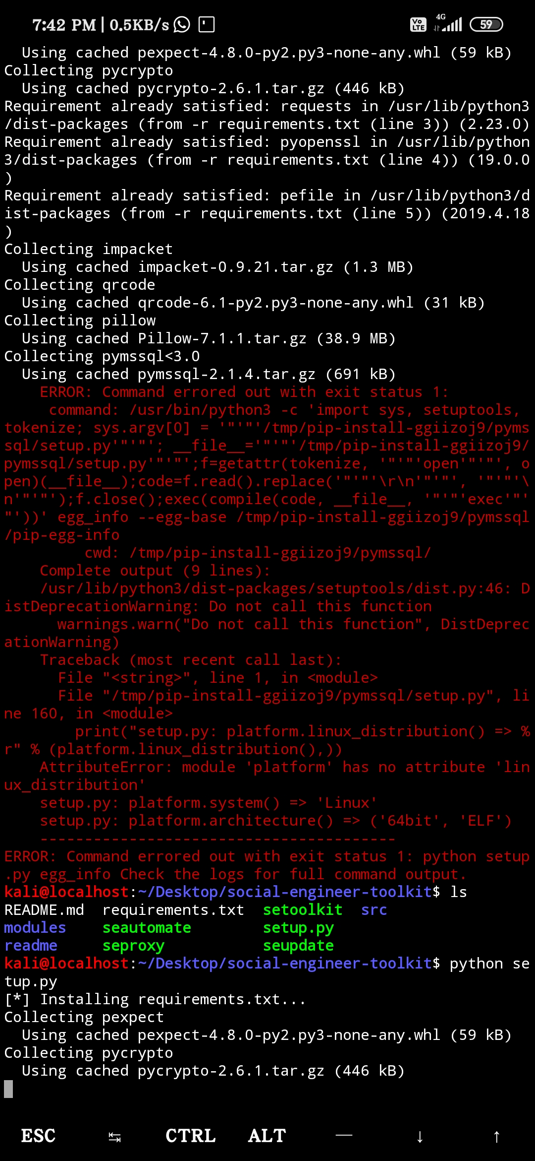 Traceback Error while installing · Issue #716 · trustedsec/social ...