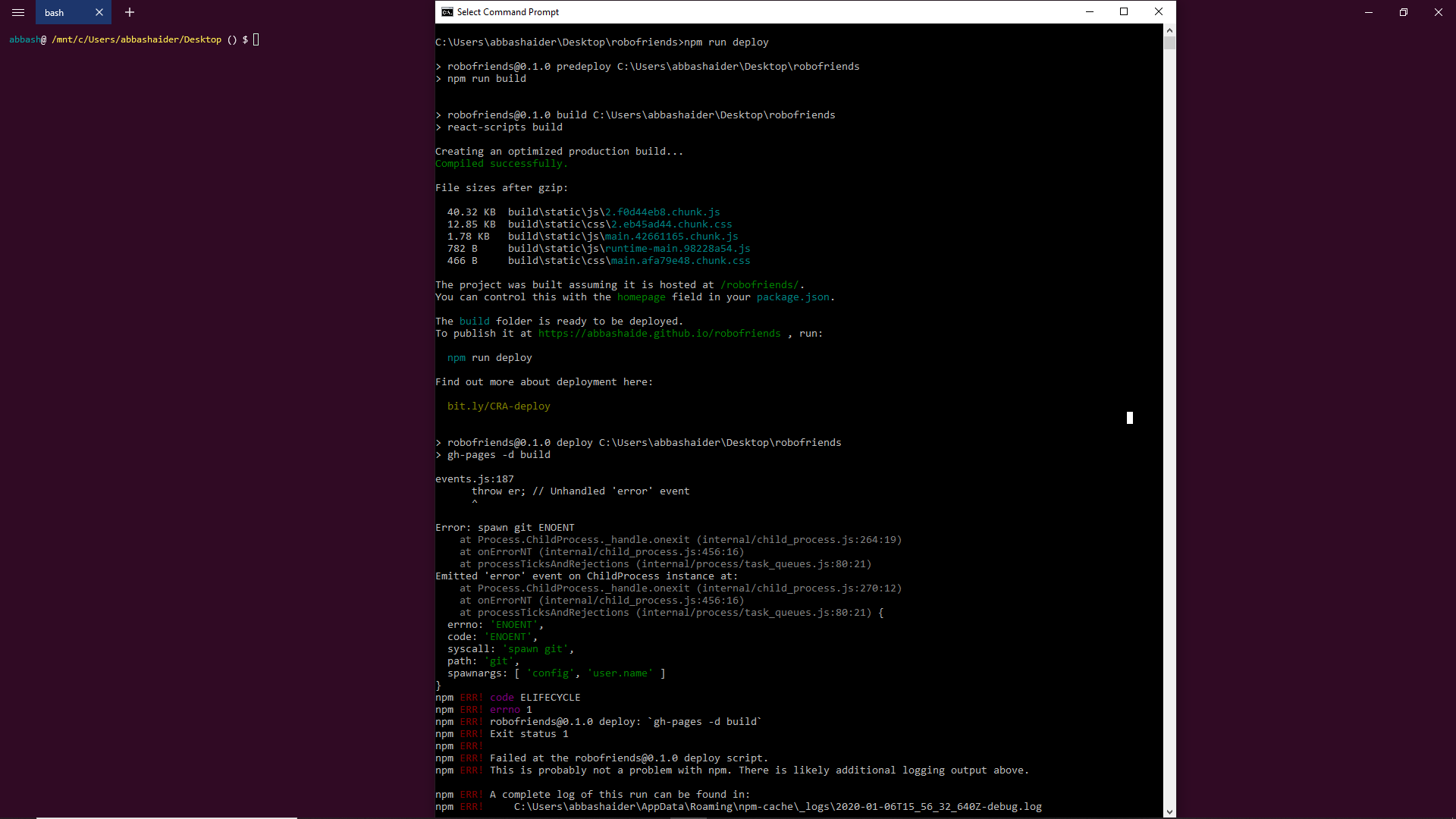 Gh Pages D Build Failed · Issue 8287 · Facebookcreate React App · Github