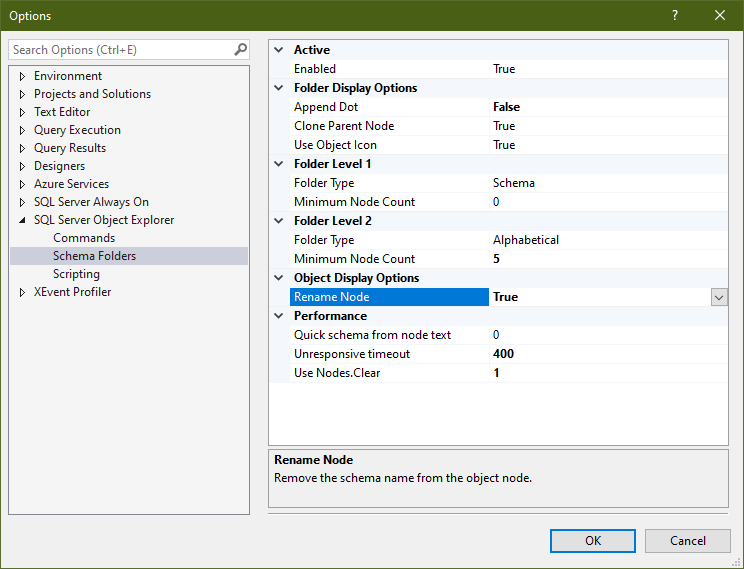 Renaming Node Not Working Properly In Ssms V18 12 1 · Issue 38 · Nicholas Ross Ssms Schema