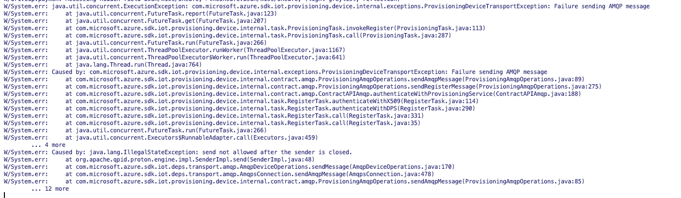 Provisioningdeviceclientregisterdevice Fails · Issue 729 · Azureazure Iot Sdk Java · Github 6328