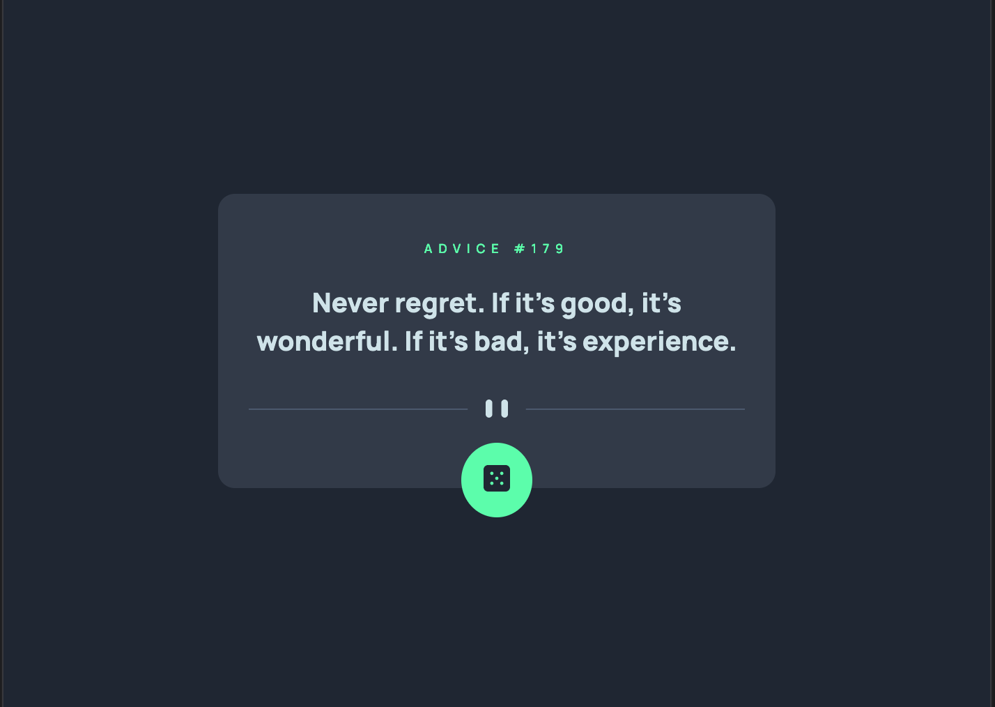 GitHub - cacosted/advice-generator: Advice card component that ...