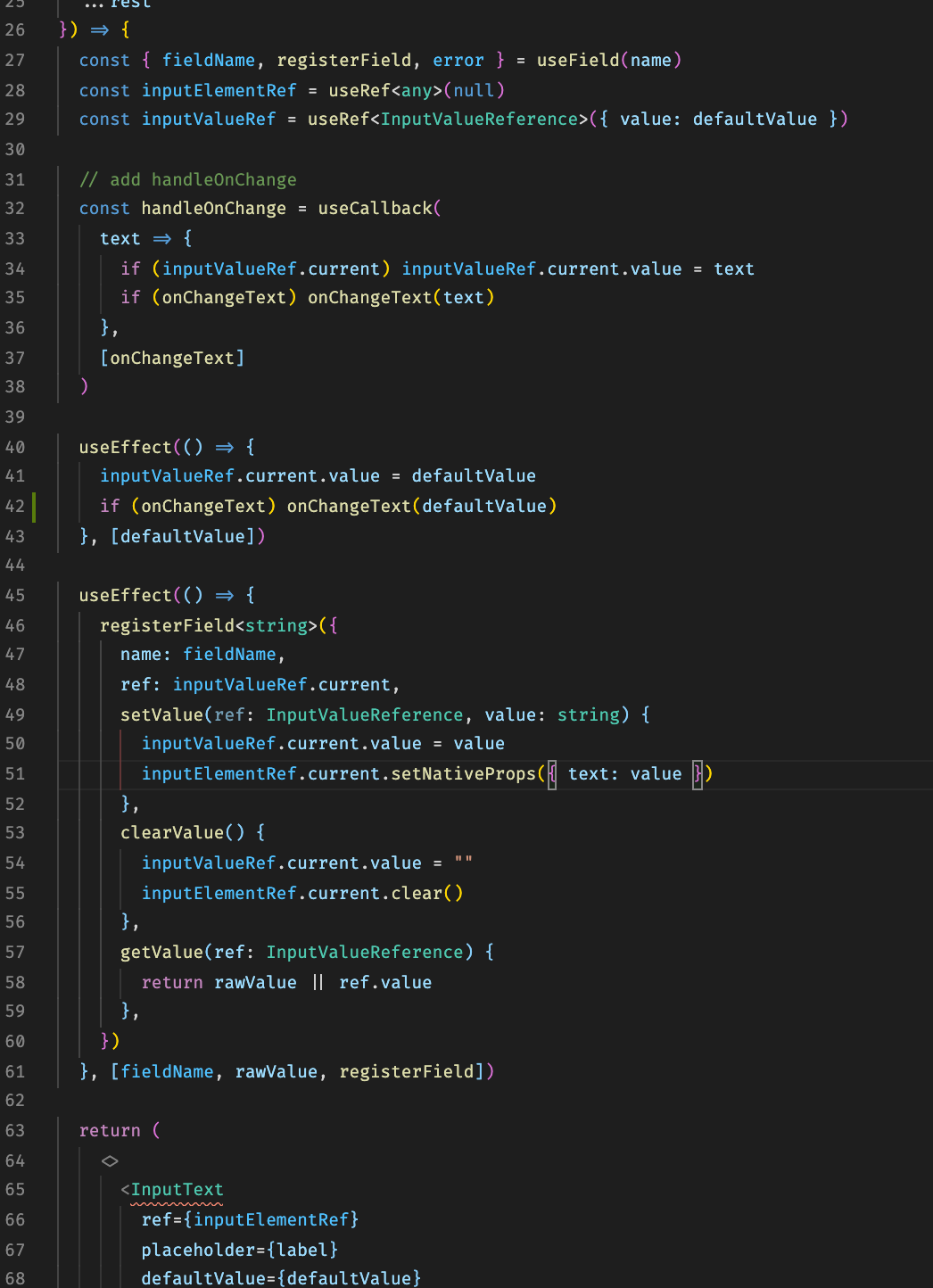 When setFieldValue RN InputMasked crashed · Issue #329 · unform/unform · GitHub