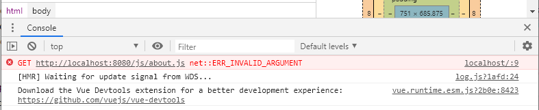 GET http://localhost:8080/js/about.js net::ERR_INVALID_ARGUMENT · Issue #546 · nklayman/vue-cli ...