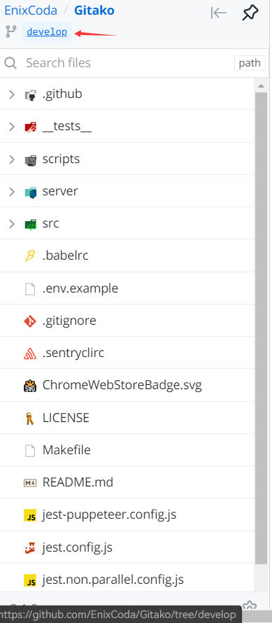 Repository Link Should Include Current Branch · Issue 158 · Enixcoda Gitako · Github