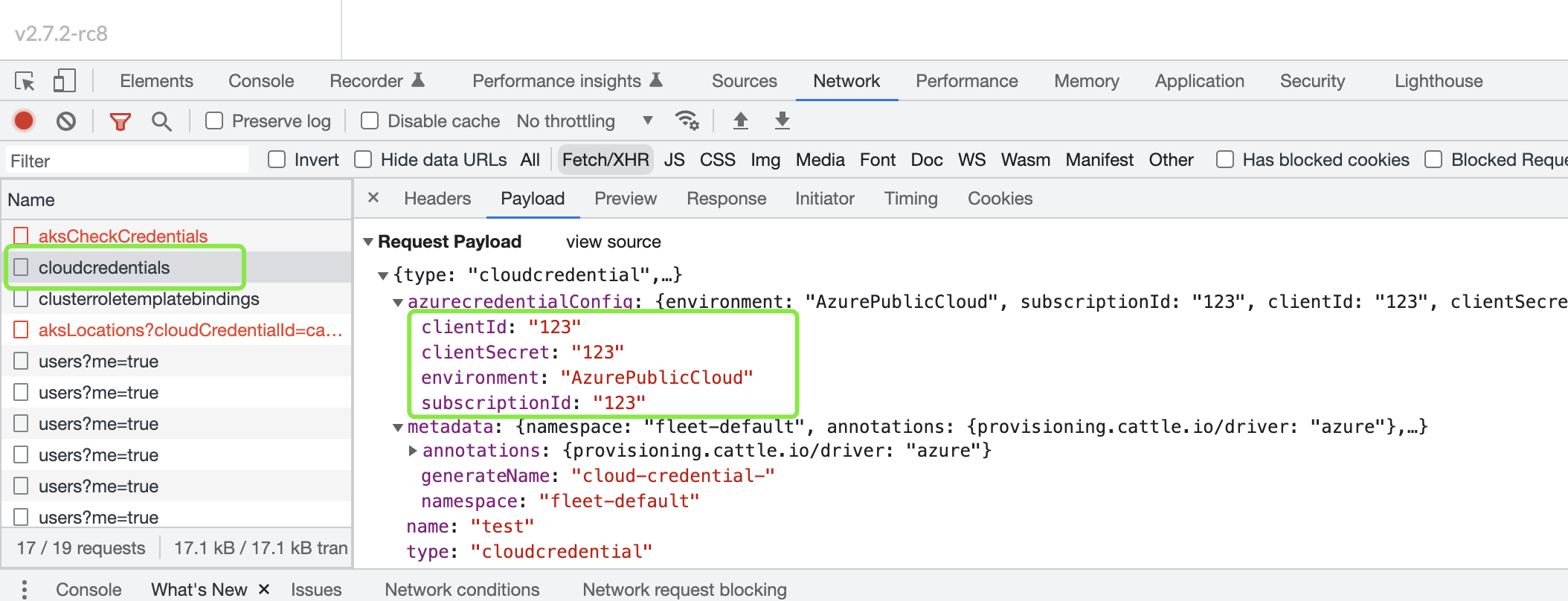 Invalid Azure cloud credentials were created. · Issue #8639 · rancher/dashboard · GitHub