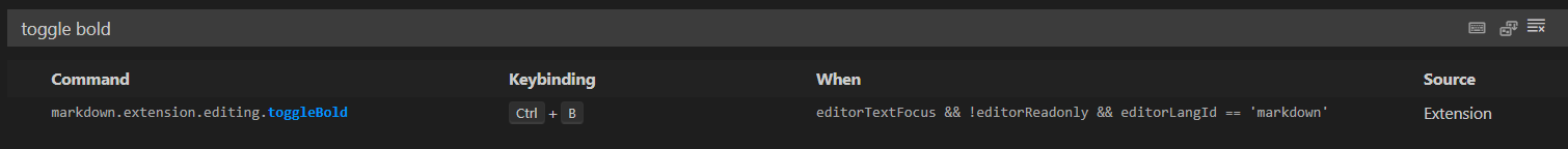 Ctrl + B does not work i.e. does not apply bold formatting · Issue #916 · yzhang-gh/vscode ...