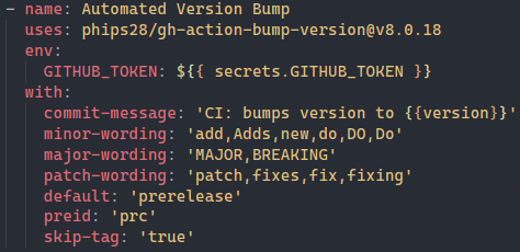 Pre-release version is ignoring the defined `preid` · Issue #104 · phips28/gh-action-bump ...