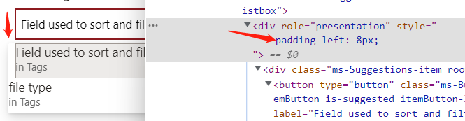 how to add style on auto complete dropdown of TaxonomyPicker? · Issue ...