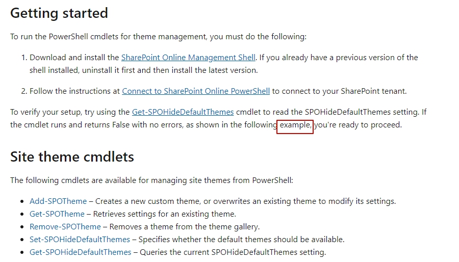 Get-SPOTheme return nothing? · Issue #4986 · SharePoint/sp-dev-docs · GitHub