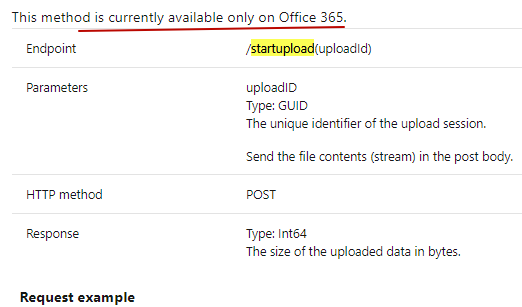 Method “StartUpload” does not exist · Issue #5865 · SharePoint/sp-dev-docs · GitHub