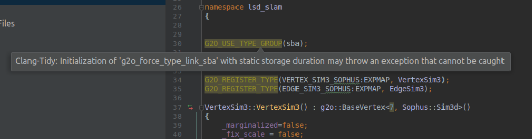 Clang Tidy Related Error When Using A Popular Library G2o · Issue 1136