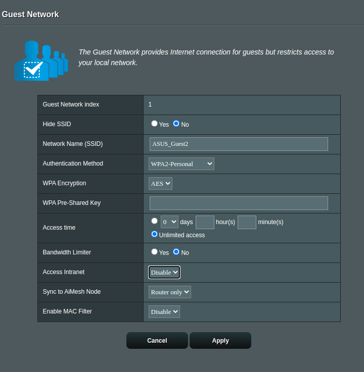 Guest network doesn't work if "Access Intranet" is set to False · Issue #55 · gnuton/asuswrt ...