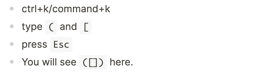 Search: cannot input `(` or `[` in dialog but do so in page · Issue #4359 · logseq/logseq · GitHub