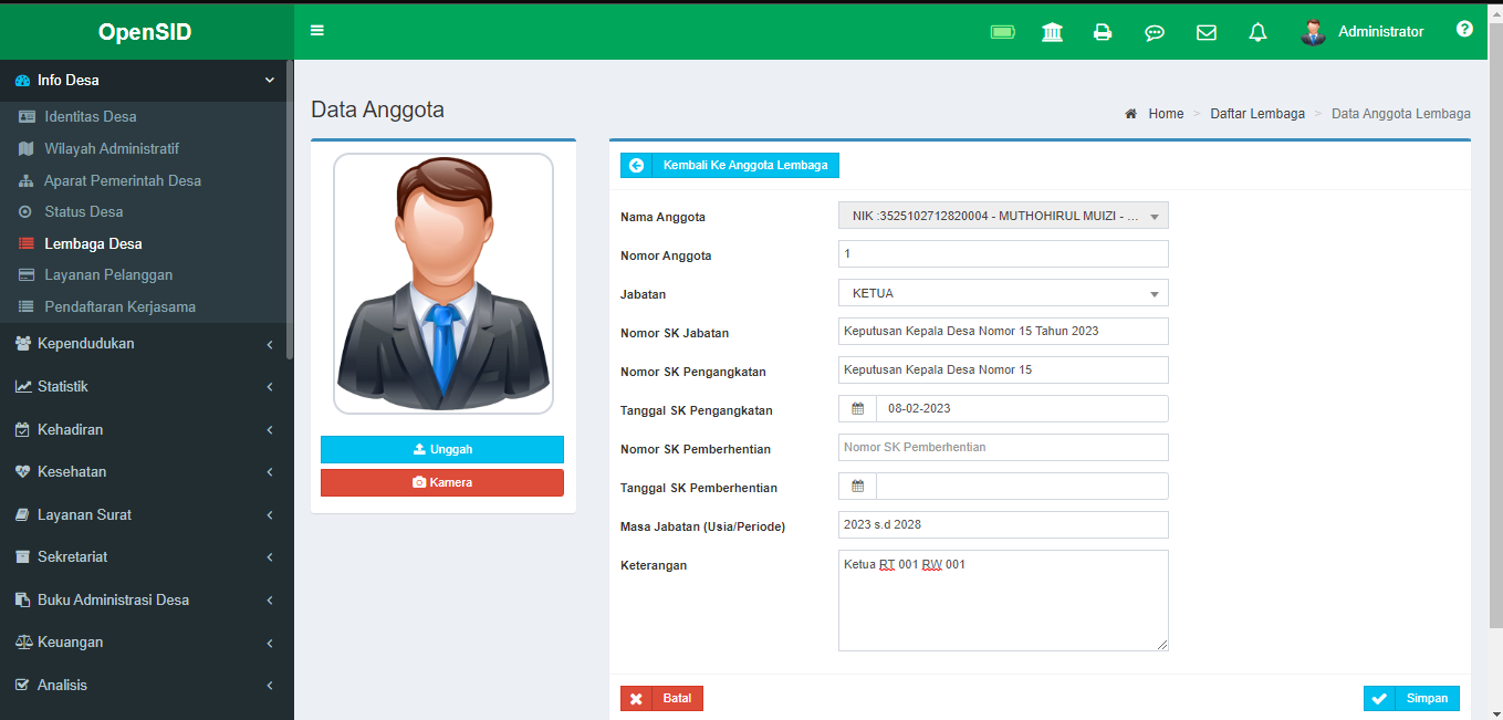 Bug/error: Space karakter Isian pada Nomor SK Pengangkatan dengan Nomor SK Jabatan, tidak sama ...