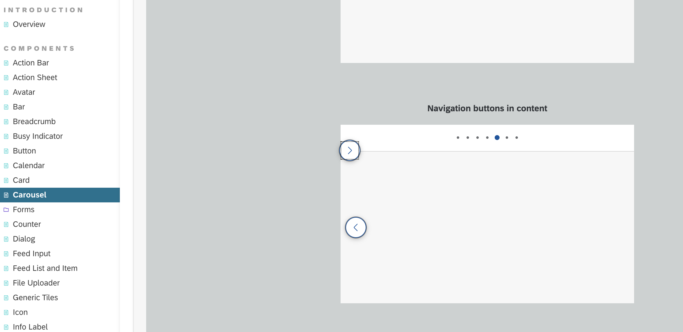 Carousel Navigation button displaced on click when inside content area. Chrome only. · Issue ...