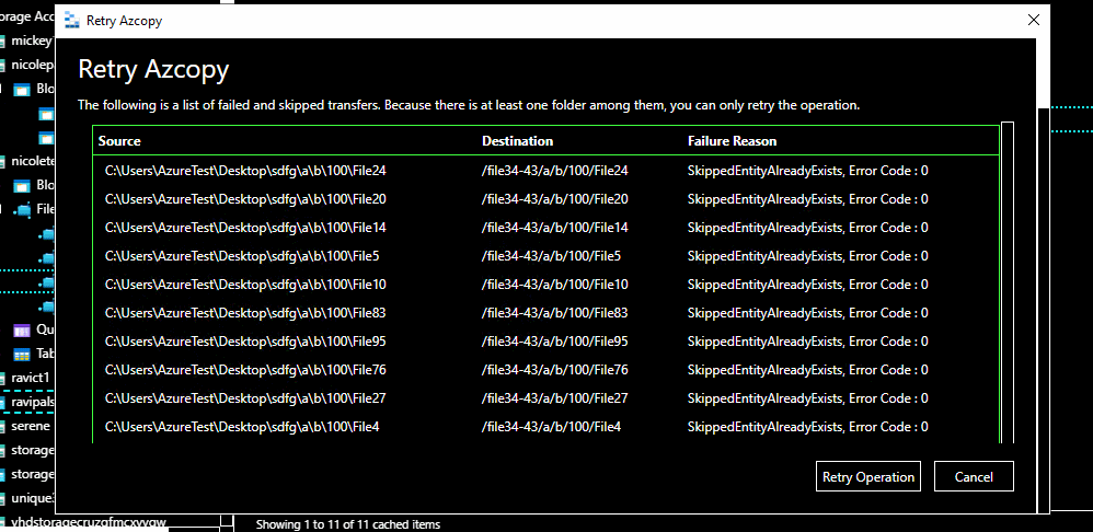 Scroll area grows beyond bounds of 'Retry Azcopy' dialog · Issue #4605 · microsoft ...