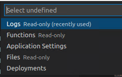 Fail to execute command "Azure Functions: Delete Slot..." with an error from command palette ...