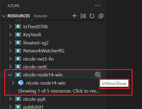All resource groups show in the "Resources" tree view after refreshing it · Issue #277 ...