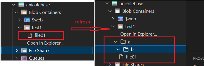 An Error Occurs After Creating An Empty Blob With Name Abfile01 · Issue 1136 · Microsoft