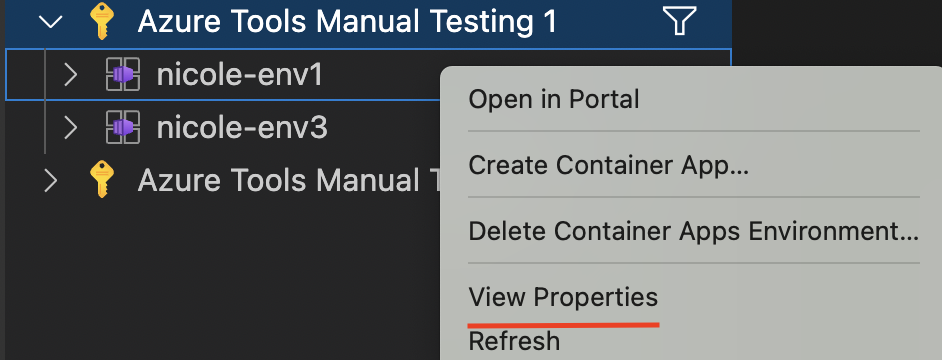 There Is A Duplicate View Properties Action For The Container Apps Environment · Issue 184
