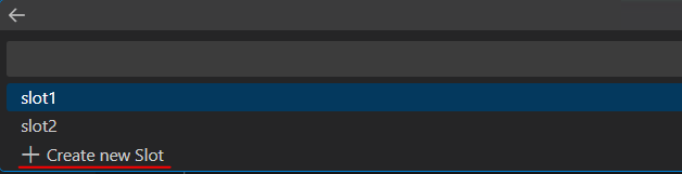 [Suggestion] It would be better to move the "+Create new App Setting" to the top of the command ...