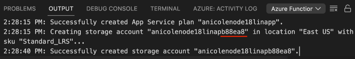 The create storage account name add a suffix automatically · Issue #3562 · microsoft/vscode ...